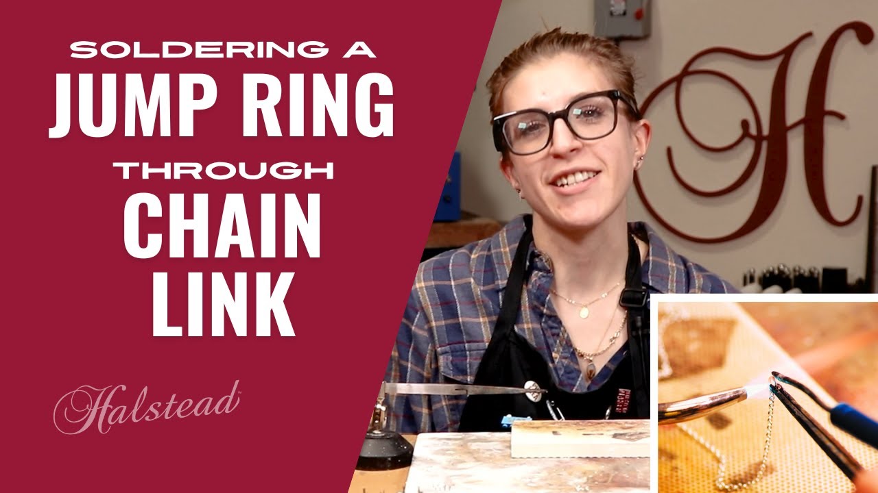Soldering a Jump Ring Through Chain Link - YouTube