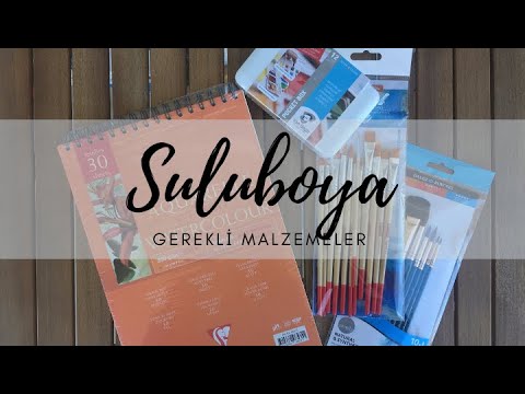 Suluboya'ya Başlıyorum! Gerekli malzemeler hakkında kısa bilgiler (Van Gogh Pocket Box ve diğerleri)