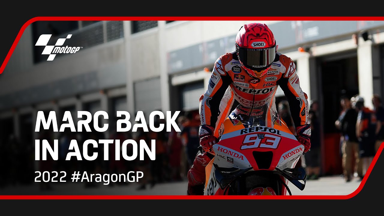 Marc back in action | 2022 #AragonGP - YouTube