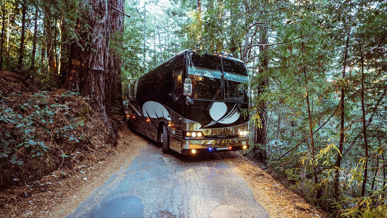 Near Disaster for our Tour Bus! - YouTube