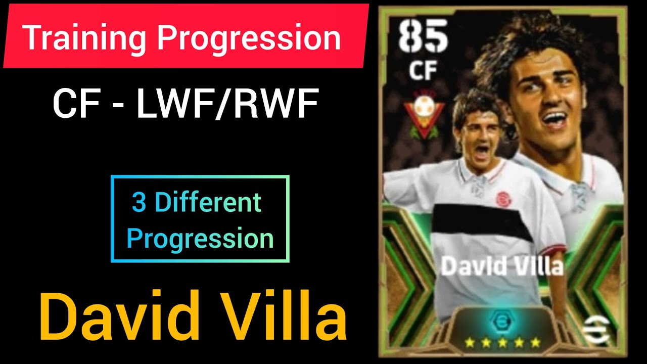 Epic David Villa Efootball 2024 Max Training Progression Of European Clubs Attackers - YouTube