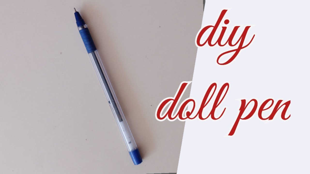 DIY cute doll pen with clay/how to make doll pen topper/diy pen topper ...