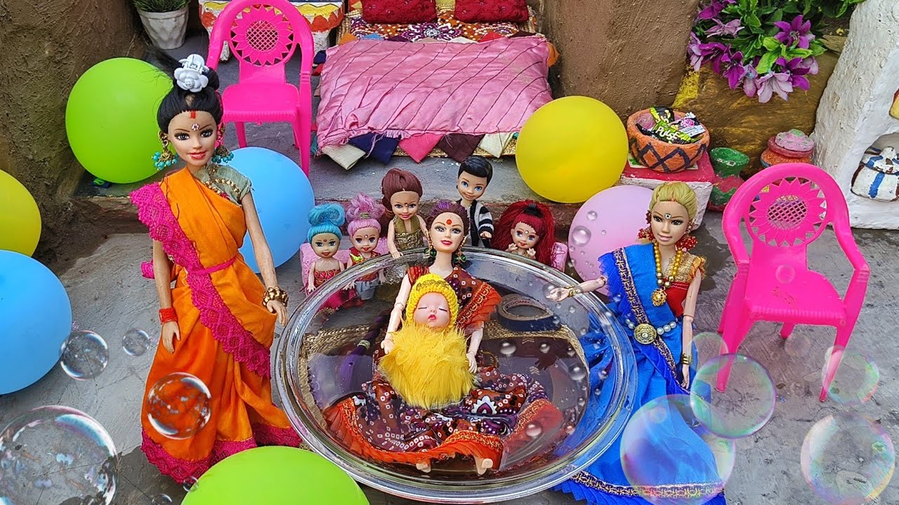 Barbie Doll All Day Routine In Indian Village/Laxmi Ki Kahani Part-163 ...