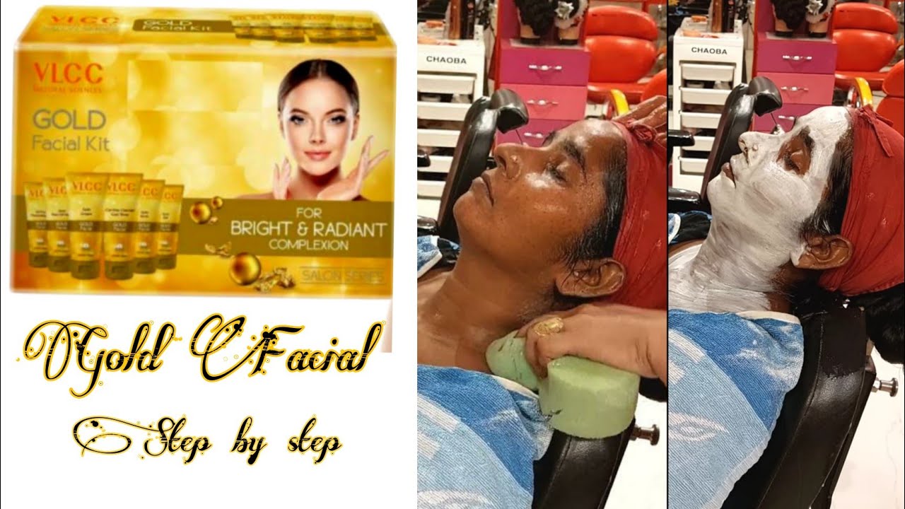 Gold Bleach & Gold Facial| Step by step| RS Salon| #facial - YouTube