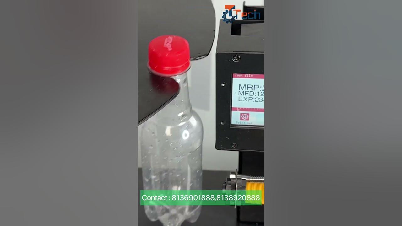 BOTTLE BATCH CODING MACHINE l Bottle coding - YouTube