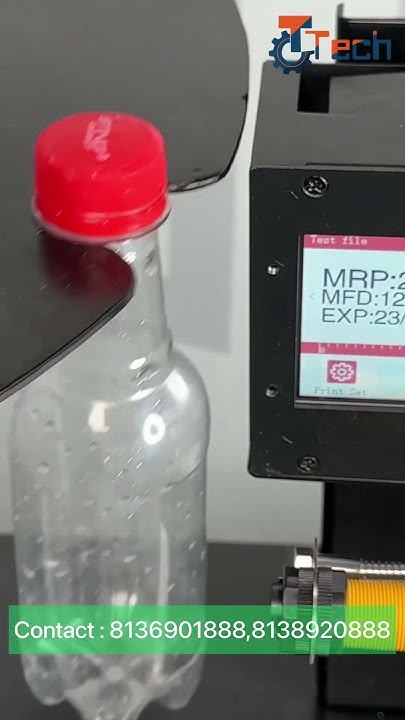 BOTTLE BATCH CODING MACHINE l Bottle coding - YouTube