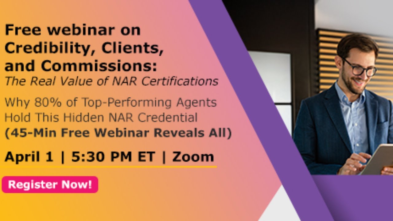 Credibility, Clients, and Commissions: The Real Value of NAR Certifications - YouTube