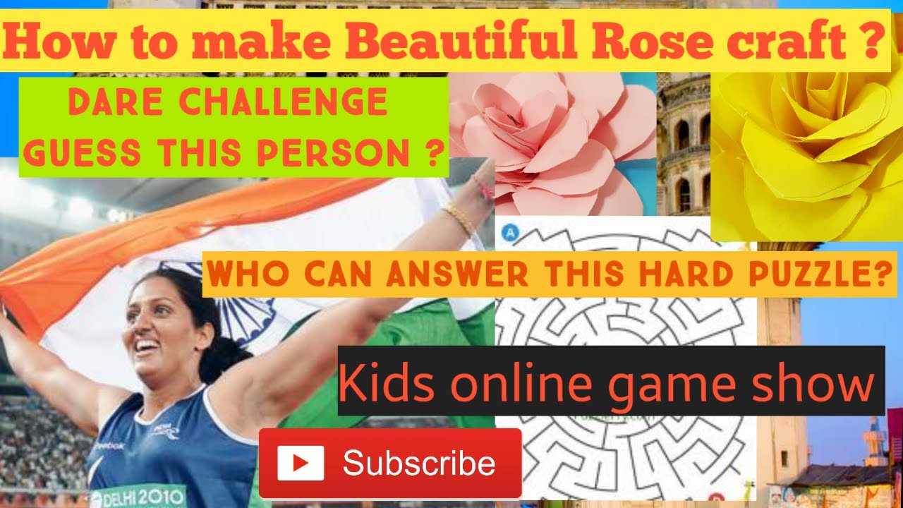 KIDS GAME SHOW | CRAFT MAKING| TAMIL KUTTIES CHUTTIES SHOW தமிழ் ...