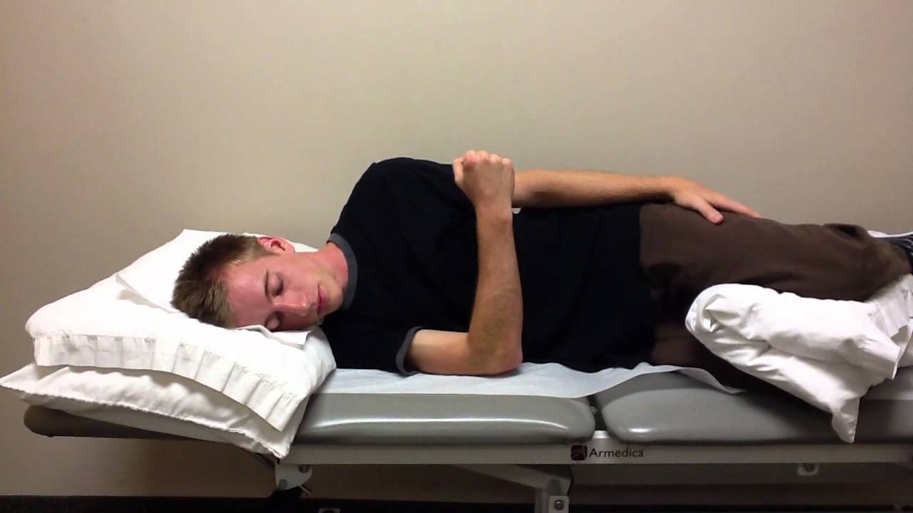 Shoulder IR - Sidelying - YouTube