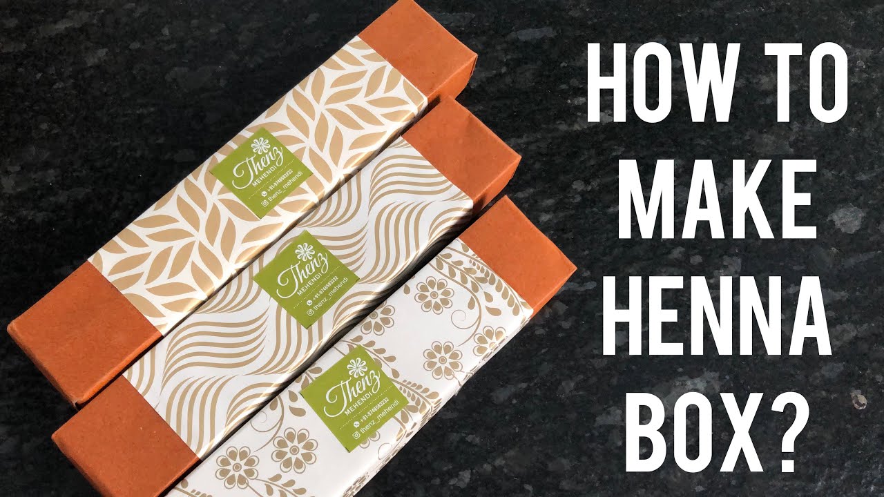 DIY henna box - Step by step tutorial | Thenz Mehendi - YouTube