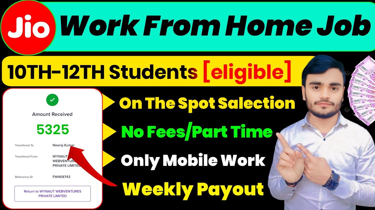 How To Get A Jio Work From Home Job (Step By Step) - YouTube