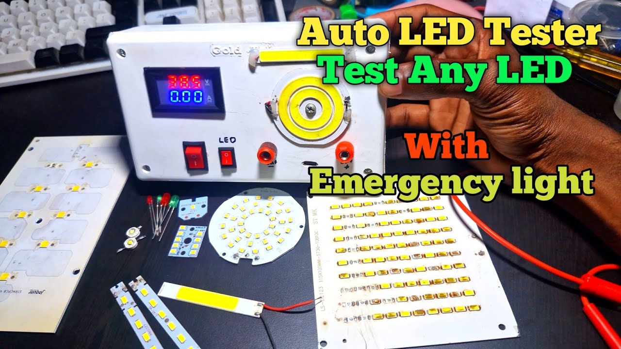How TO Make AUTO Volt Led Tester Using 3.7V Battery | Any LED Tester ...