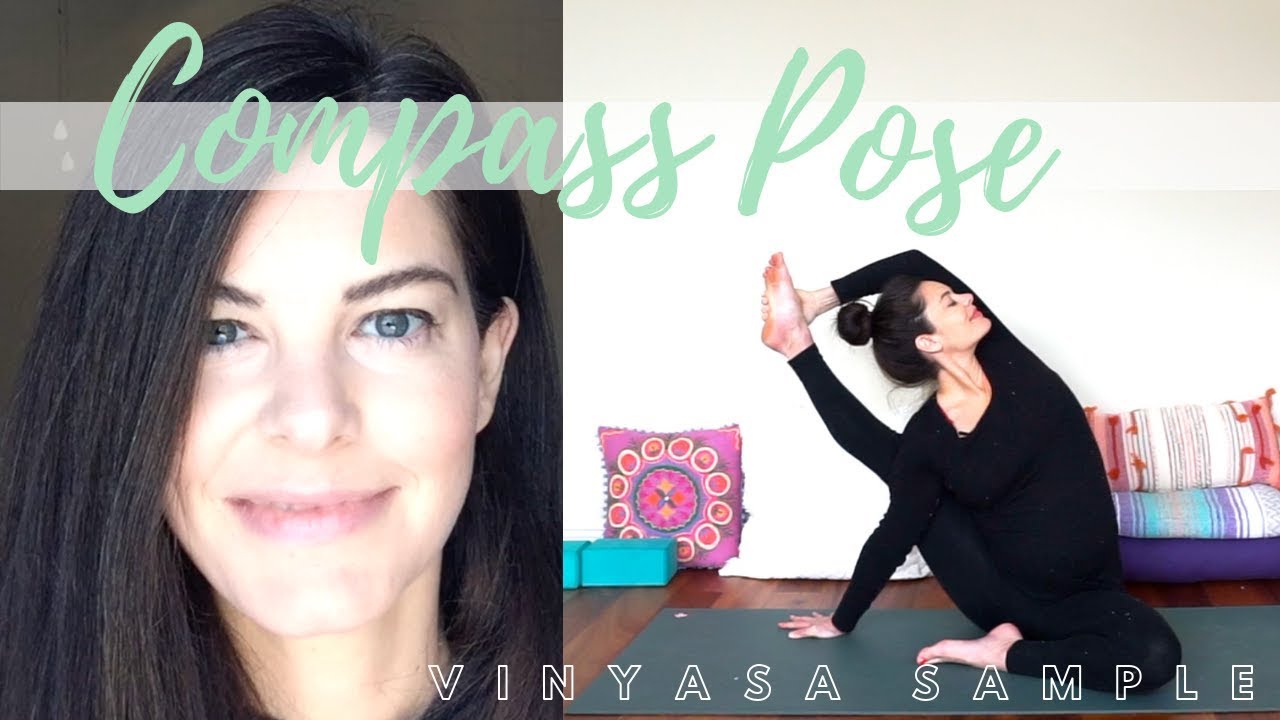 Vinyasa Yoga to Compass Pose - Moderate Level - 25-Minute Sample from a ...
