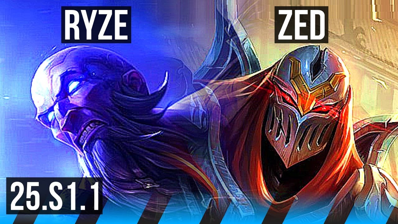 RYZE vs ZED (MID) | KR Master | 25.S1.1 - YouTube