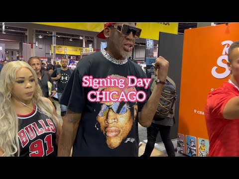Autograph signing day in Chicago - YouTube