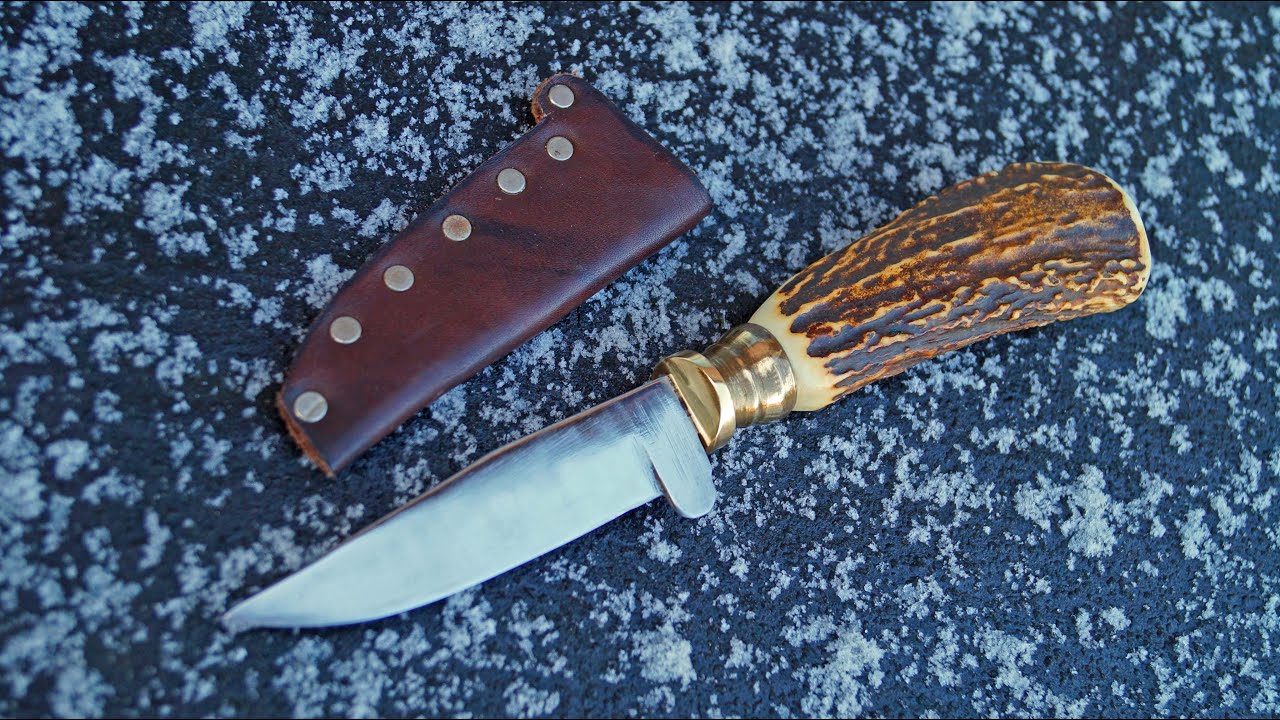 ruraler handgemachter Nicker custom knife traditional hunter Gnicker ...