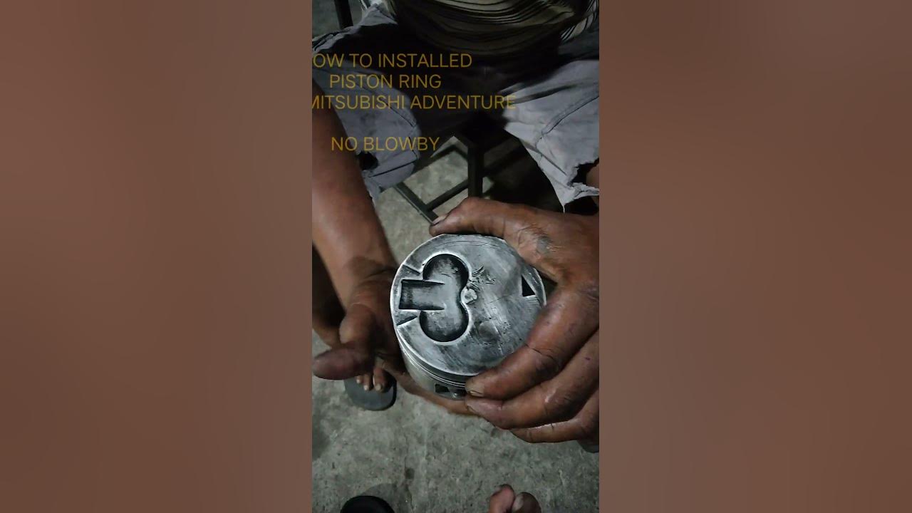 PAANO ANG TAMANG PAGKABIT NG PISTON RING NA WALANG BLOWBY 4D56 MITSUBISHI ADVENTURE ...