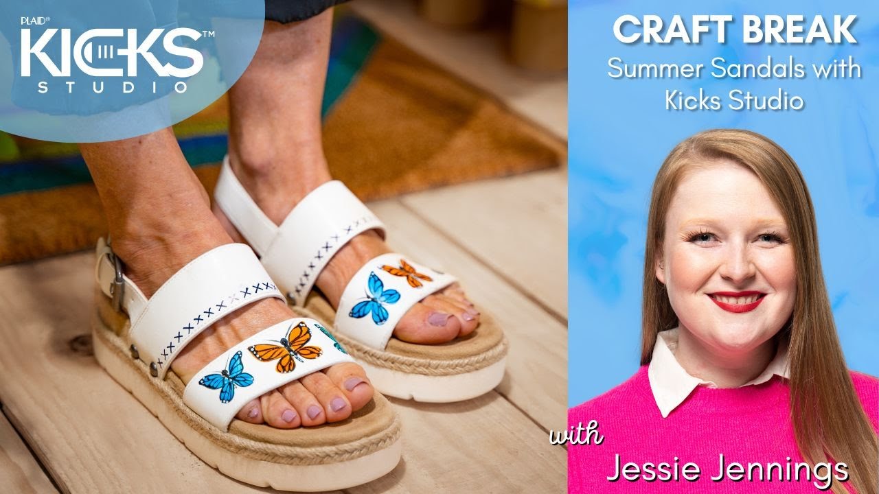 Craft Break: Summer Sandals with Kicks Studio - YouTube