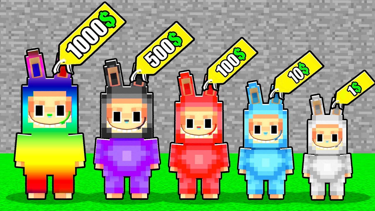 1$ LABUBU VS 1000$ LABUBU 😱💰 Minecraft - YouTube