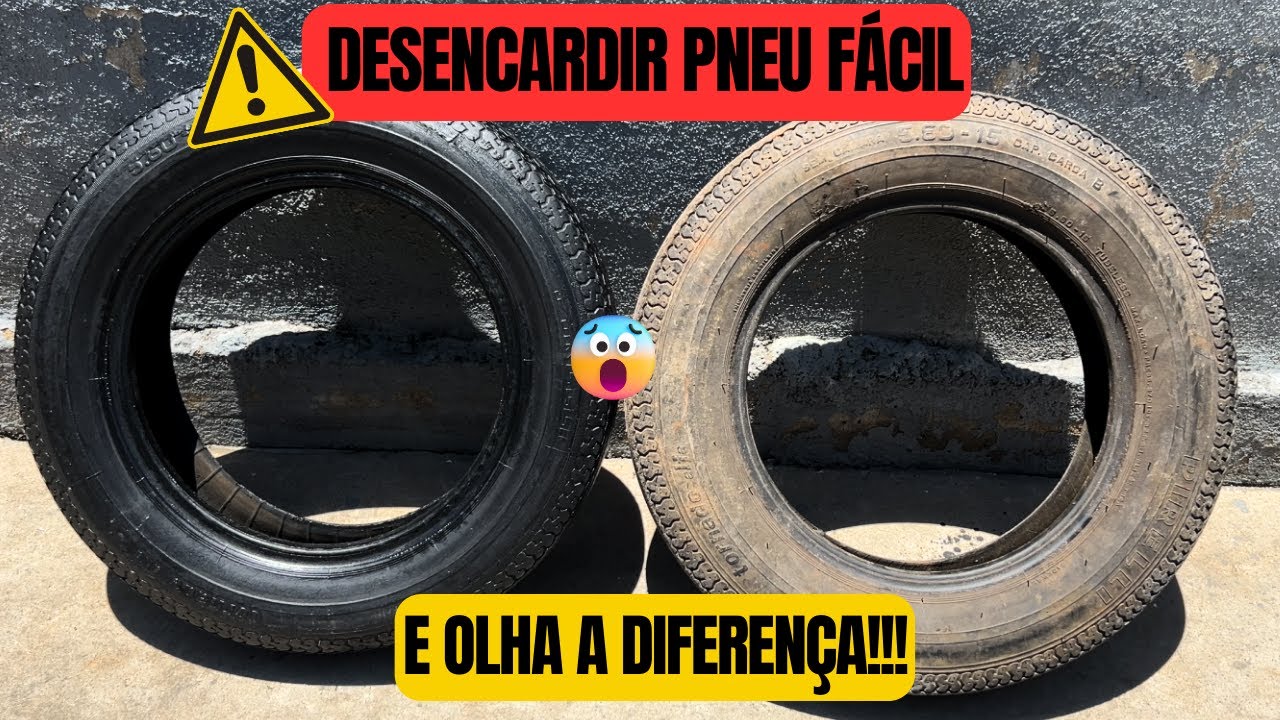 COMO DESENCARDIR PNEU E DEIXAR IGUAL NOVO - YouTube