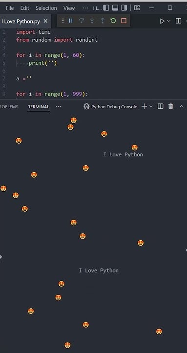 I Love Python coding using visual studio Code (VSCode) #programing # ...