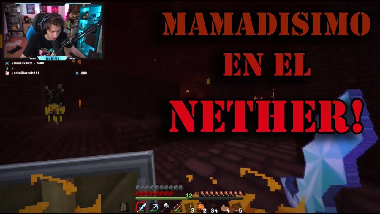 Rubius MINECRAFT Capitulo 36 Parte 3 || Rubius Mamadisimo En El Nether ...