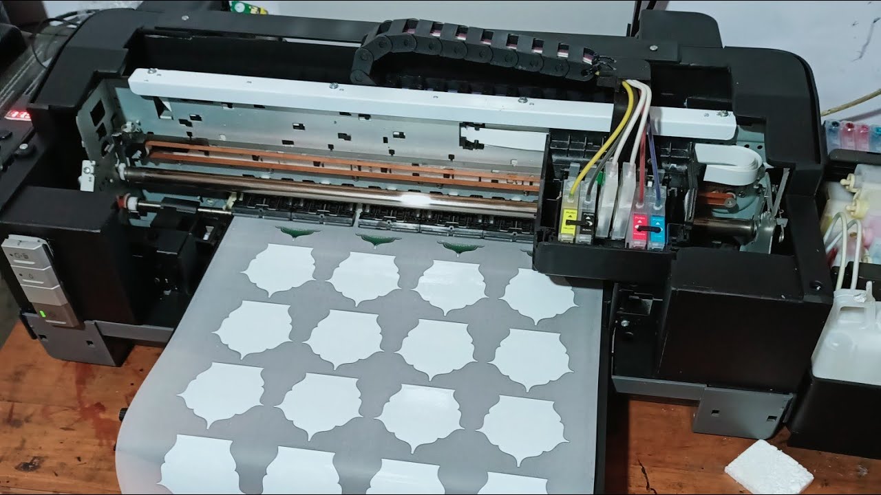 DTF EPSON R1390 MODIF LF. SIAP GEBER DUNIA PERSABLONAN KAOS, TAS, TOPI ...