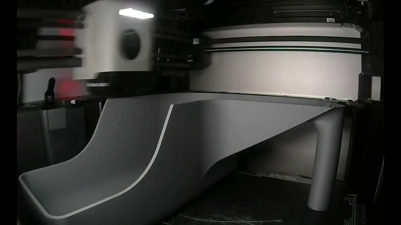 Bambu X1C Waste Filament Chute - YouTube