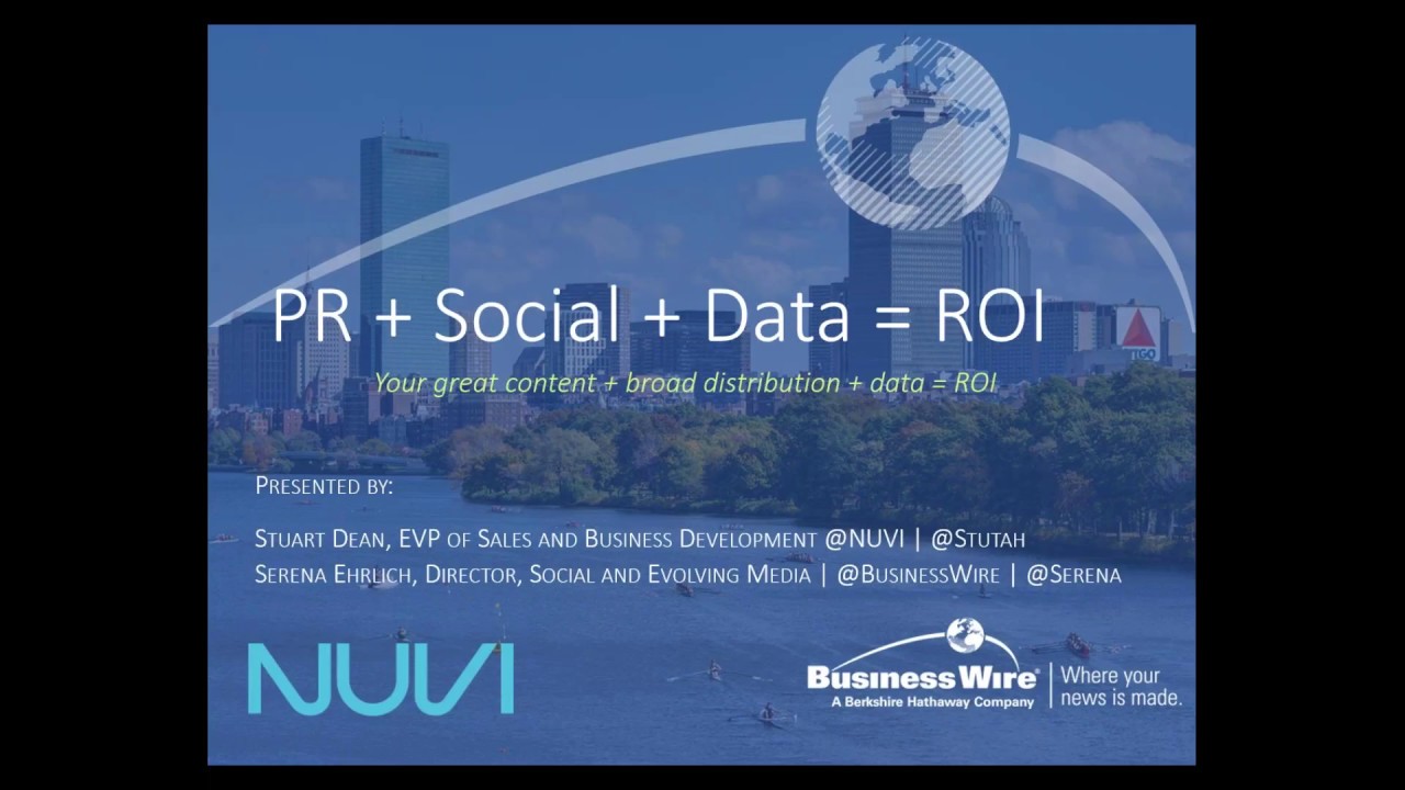 Webinar: PR + Social + Data = ROI w/ special guest Serena Ehrlich of Business Wire - YouTube