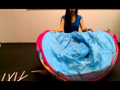 How to fold Playhut EZ Twist Let's Play Princess Castle - YouTube