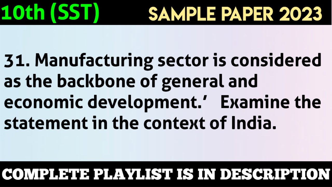 Manufacturing sector is considered as the backbone of general and ...