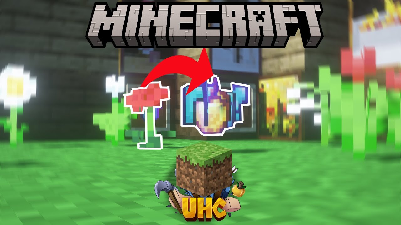 Minecraft UHC but Flowers drop OP items - YouTube