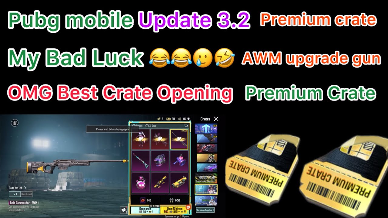 Wow 🤩 Crate Opening New Premium Crate Awm Update 3 2 36 Coupon Luck