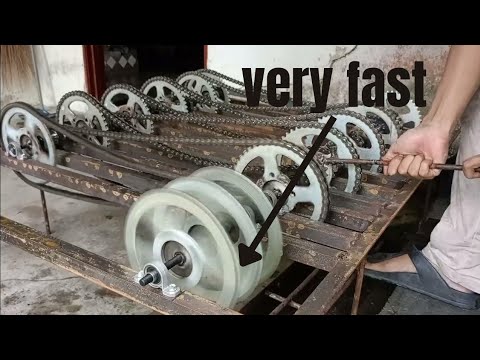 homemade gearbox speed test. - YouTube