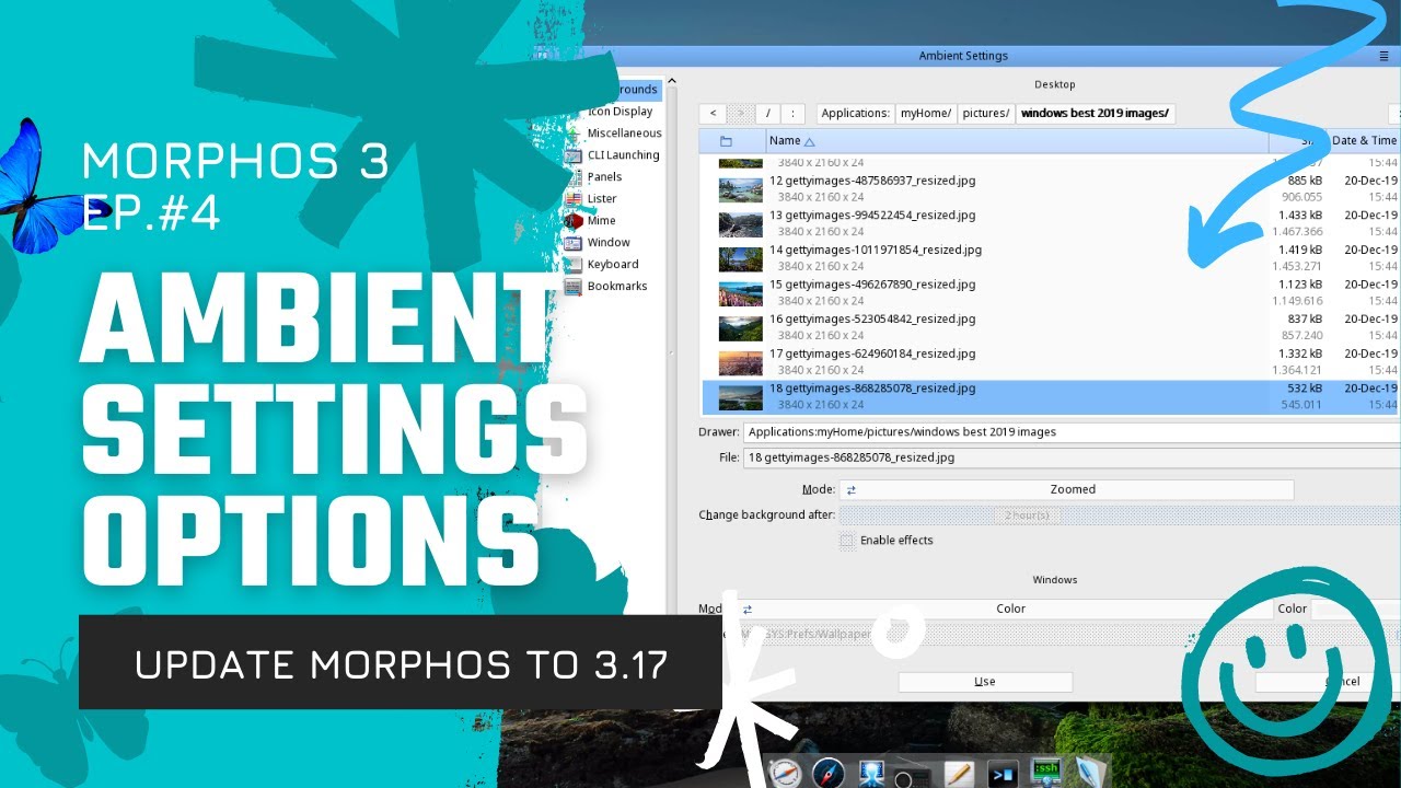 MorphOS - Ambient settings & MorphOS update to 3.17 - YouTube