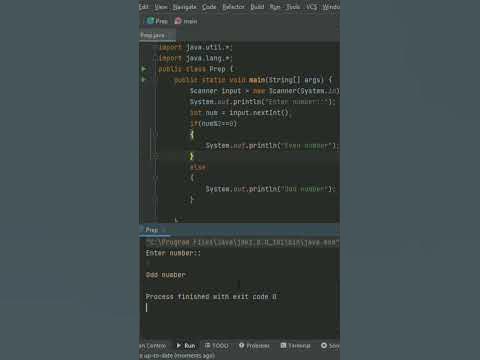 Even or odd number program - YouTube