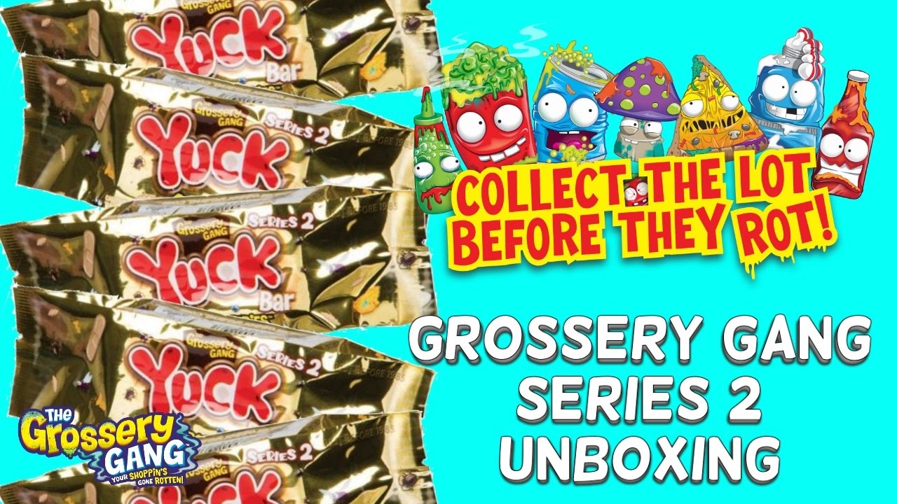 GROSSERY GANG SERIES 2 YUCK BARS!! UK TOY REVIEW UNBOXING - YouTube