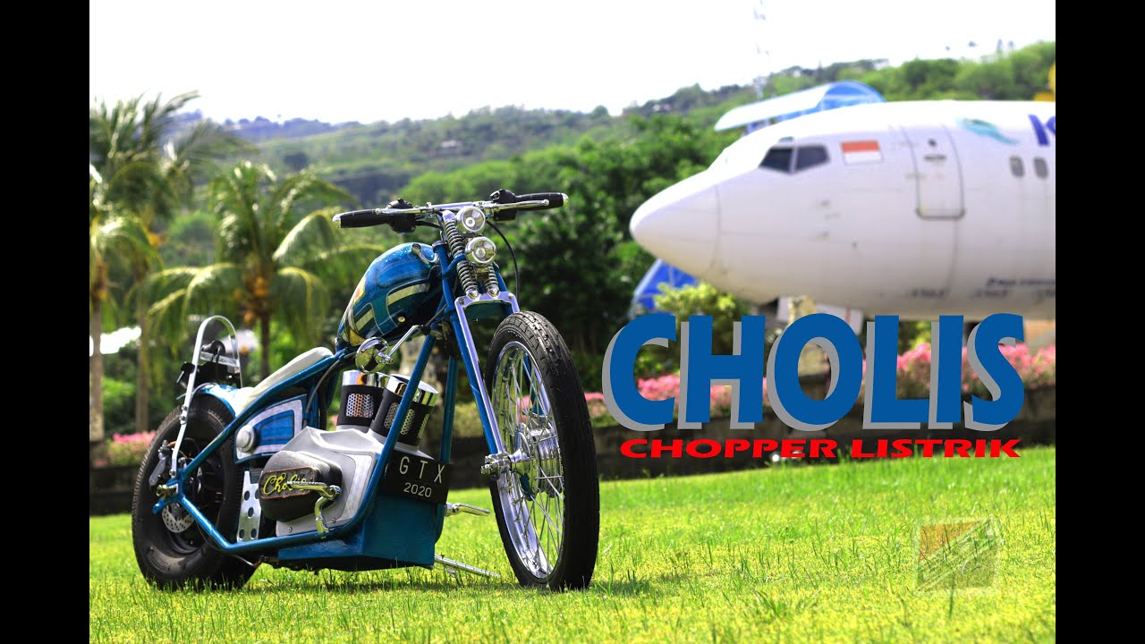 Motor Custom Chopper Listrik [CHOLIS 2] - YouTube