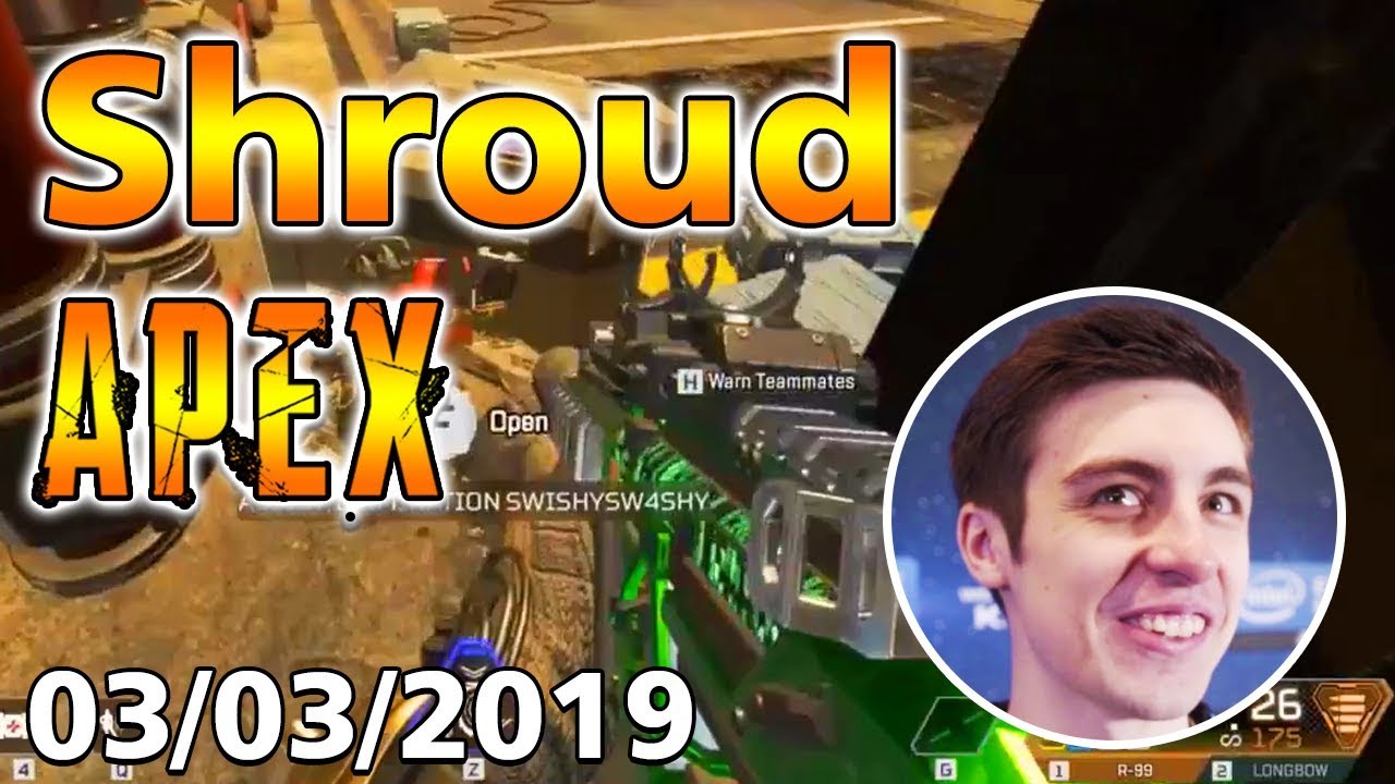 SHROUD Apex Legends Highlights - YouTube