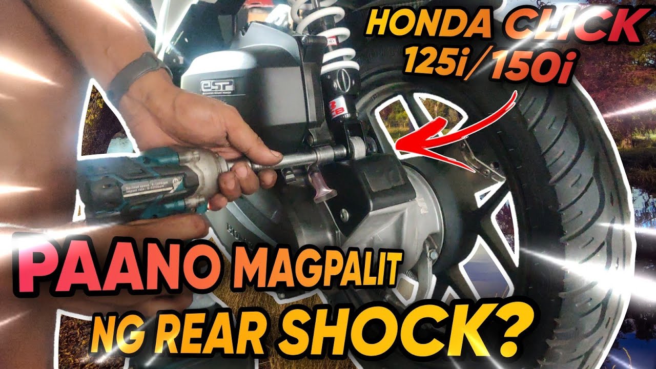 Paano Mag Palit ng REAR SHOCK sa Honda Click 125i/150i - Basic Tutorial ...