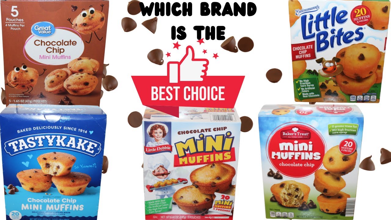 Who Has THE BEST Chocolate Chip Mini Muffins? We Compare 5 Brands ...