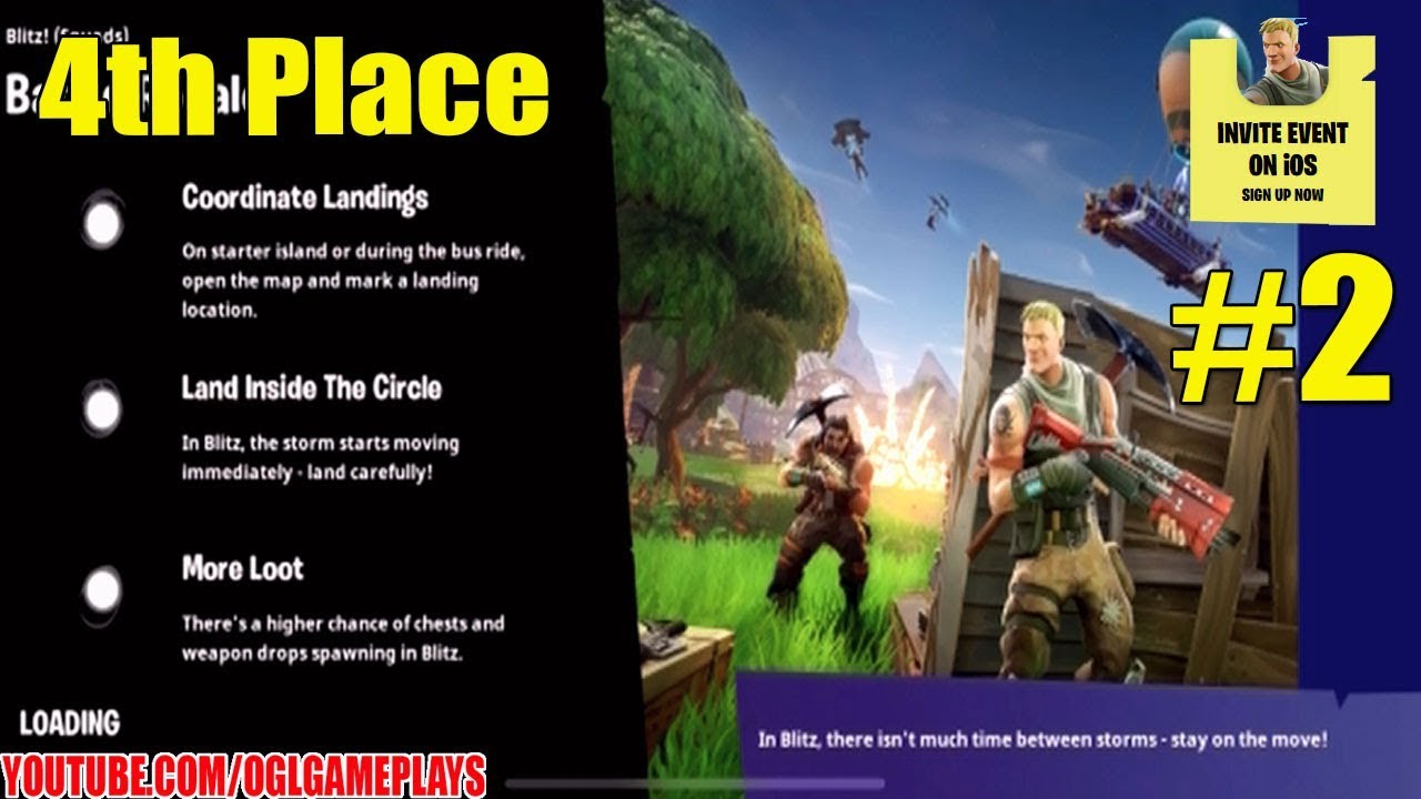 Fortnite iOS Gameplay #2 (4th place) - YouTube