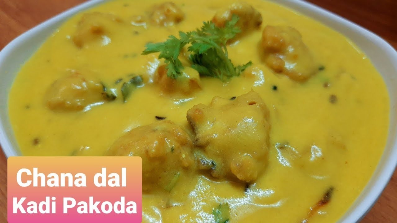 चने की दाल की कढ़ी पकौड़ी रेसिपी इजी और टेस्टी chane ki daal ki ...