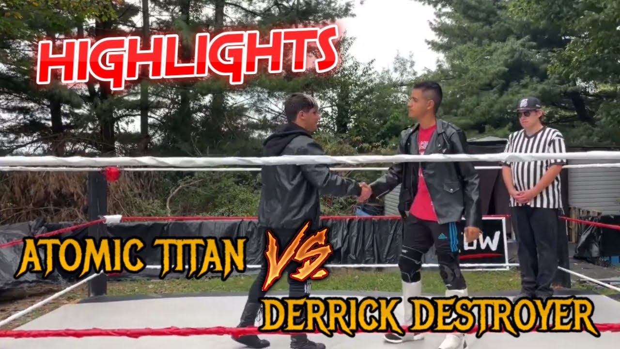 TBW WRESTLING: Atomic Titan VS Derrick Destroyer Highlights 10/10/21 ...