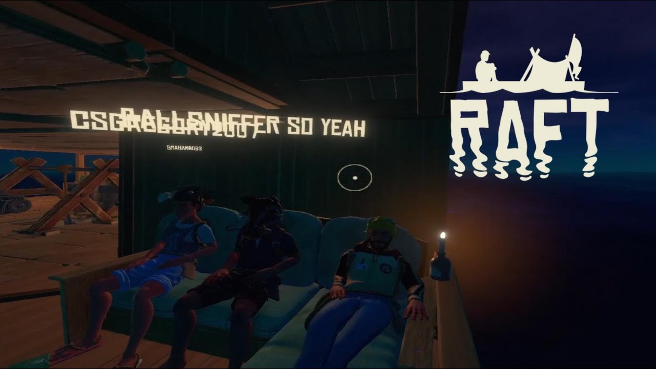 Fishing corners and good times... I Raft part 4 - YouTube