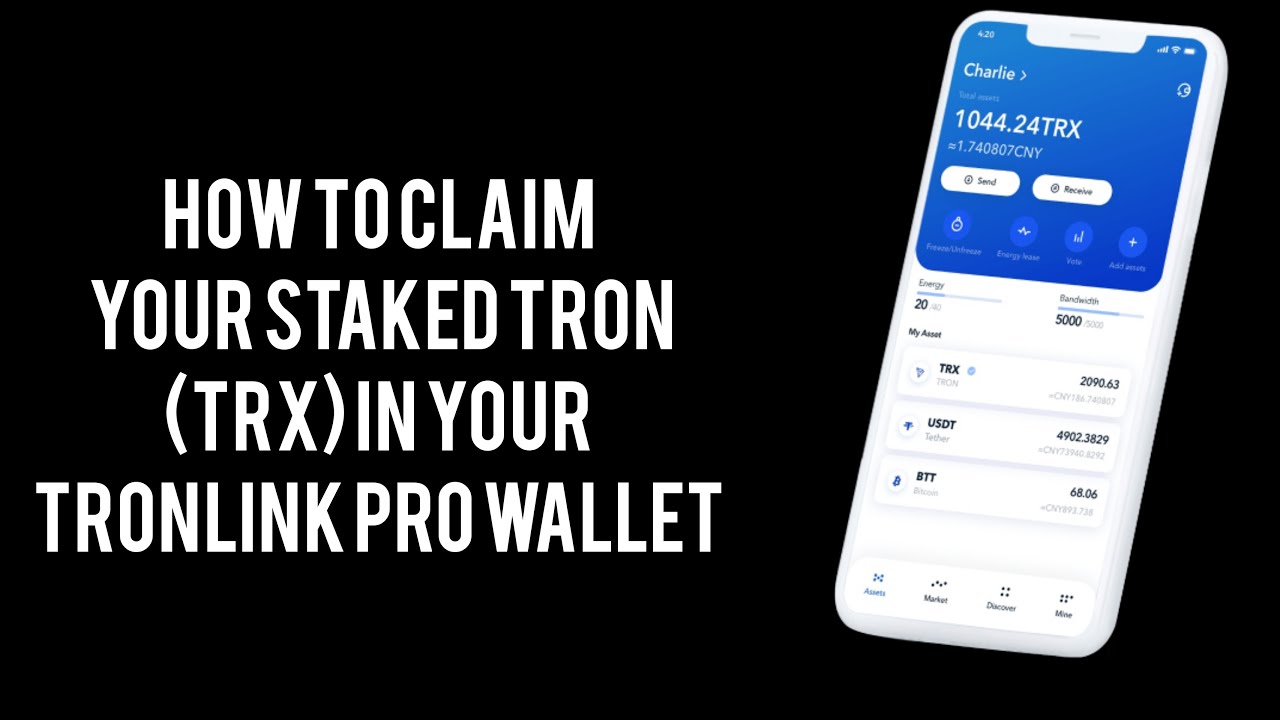 How to claim your staked Tron (TRX) in your TronLink Pro wallet - YouTube