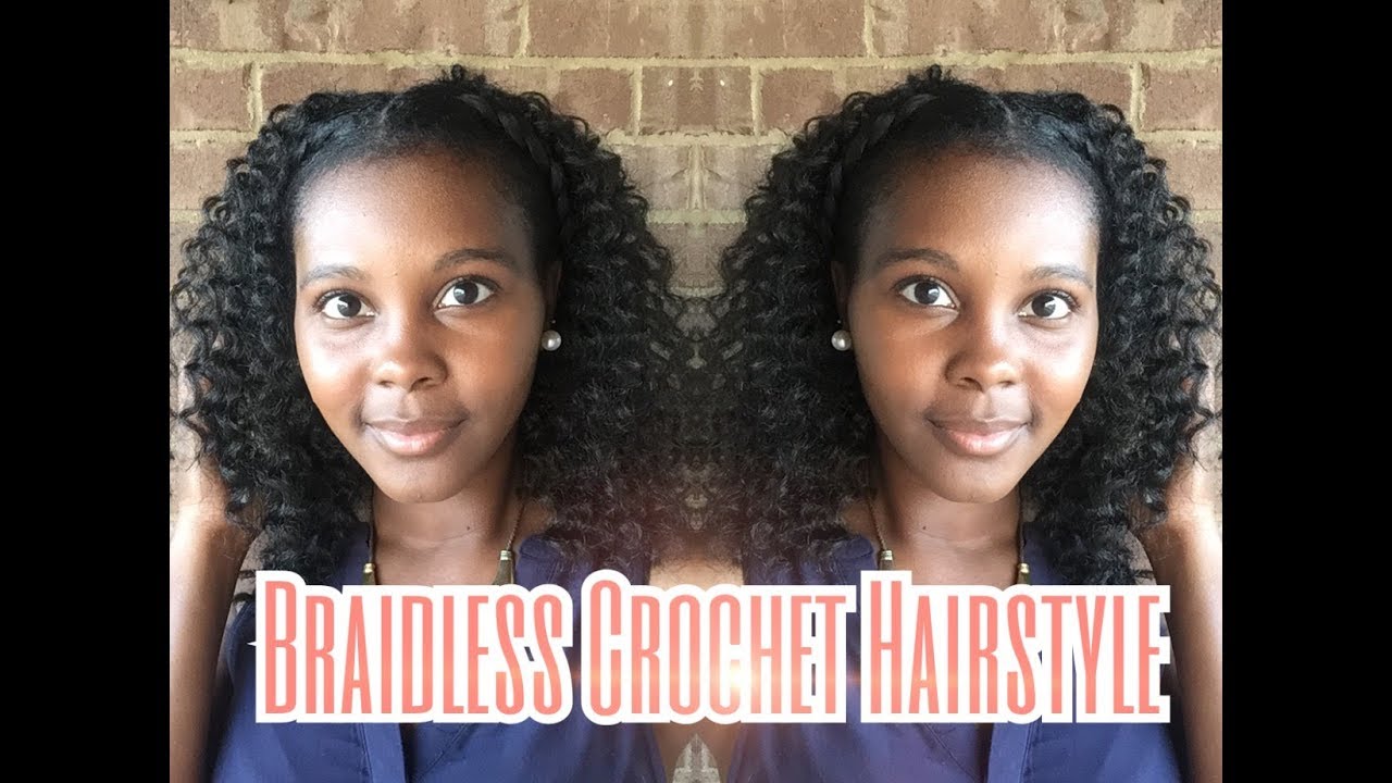 Braidless Crochet Hairstyle - YouTube