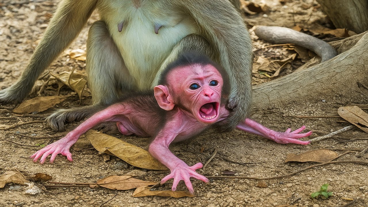 Real Life: Newborn Monkey Crying for Milk! - YouTube