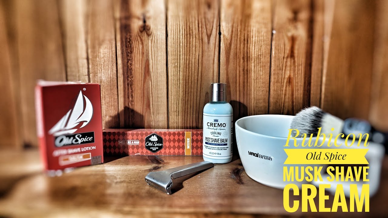 Rubicon's Old Spice Musk Shaving Cream, With the Supply SE Razor ...
