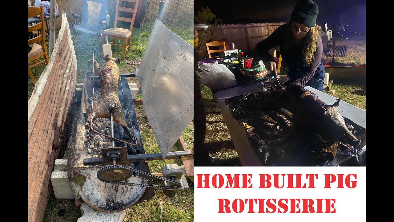 Cuban Pig Roast Rotisserie Build - YouTube